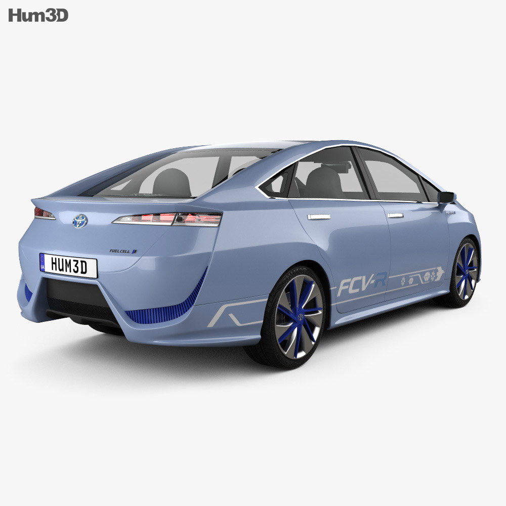 Toyota FCV-R 2015 3D model - Download Sedan on 3DModels.org