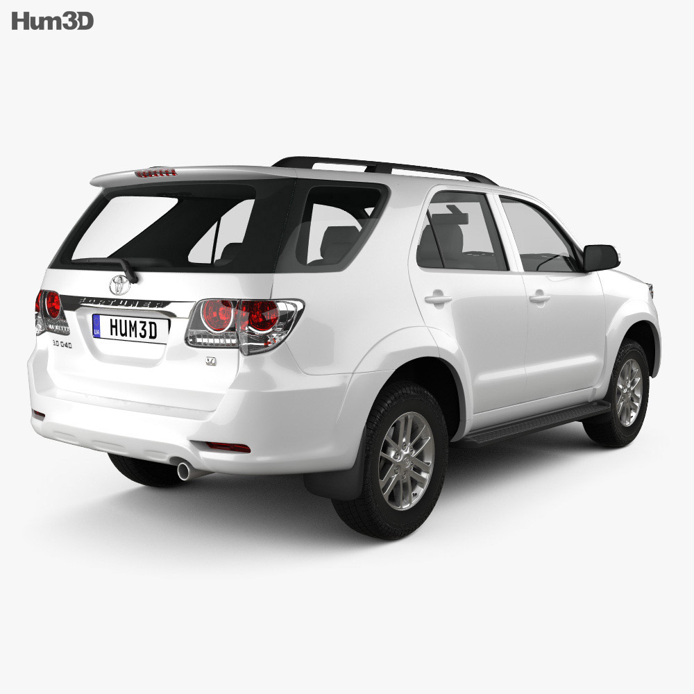 Toyota Fortuner 2014 3D model - Download Crossover SUV on 3DModels.org