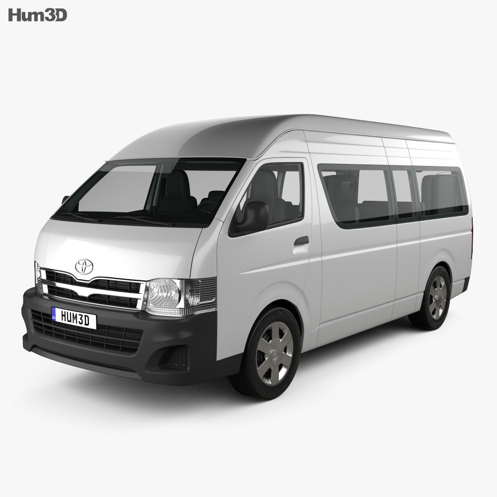 Toyota HiAce Super Long Wheel Base with HQ interior 2014 3D model ...