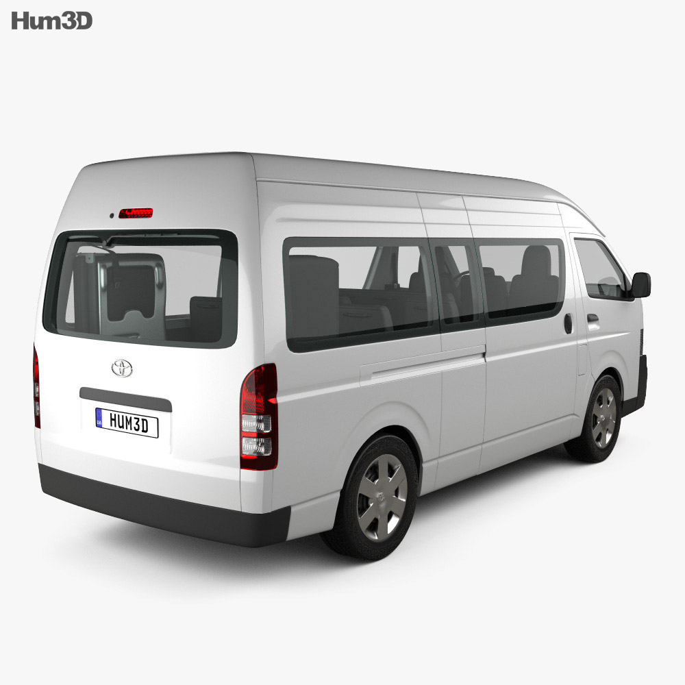 Toyota HiAce Super Long Wheel Base with HQ interior 2014 3D model ...