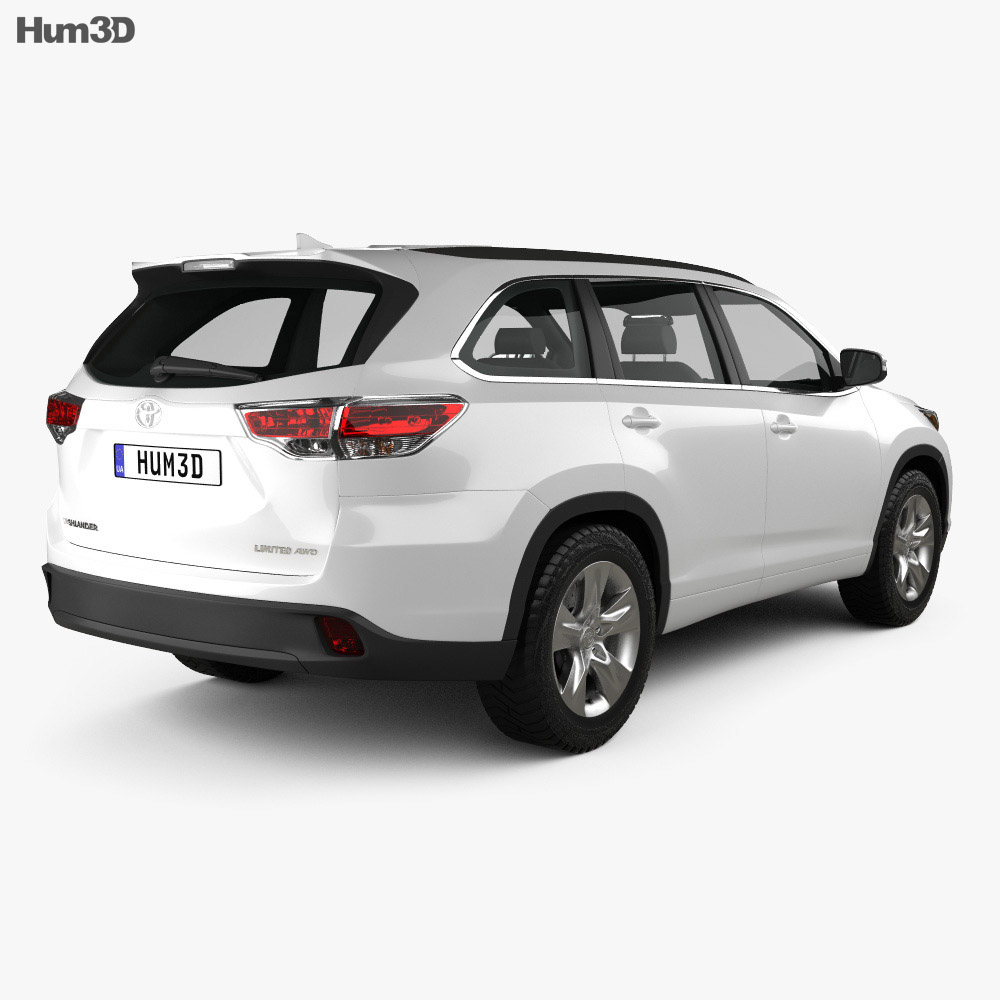 Toyota Highlander 2016 3D model - Download Crossover SUV on 3DModels.org