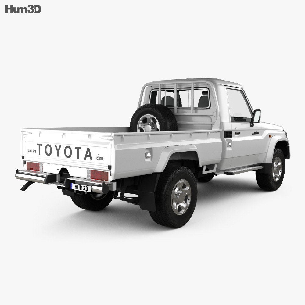 Toyota Land Cruiser (J79) Single Cab 2013 3D model - Download Pickup on ...