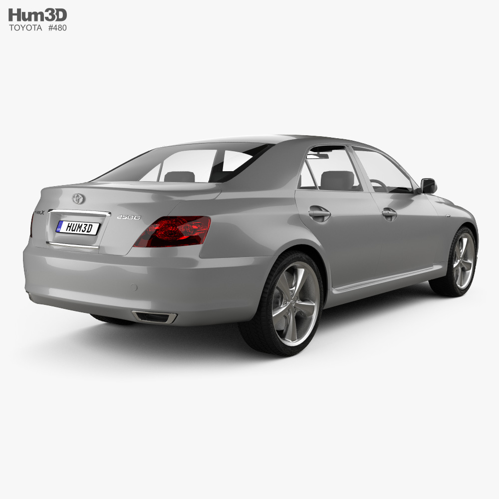 Toyota Mark X 2009 3D model - Download Sedan on 3DModels.org