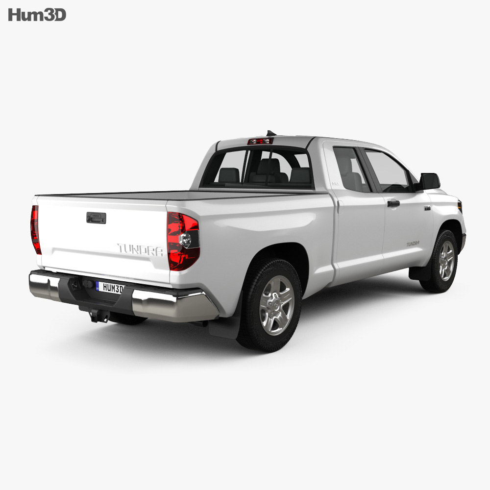 Toyota Tundra Double Cab SR5 2017 3D model - Download Pickup on ...
