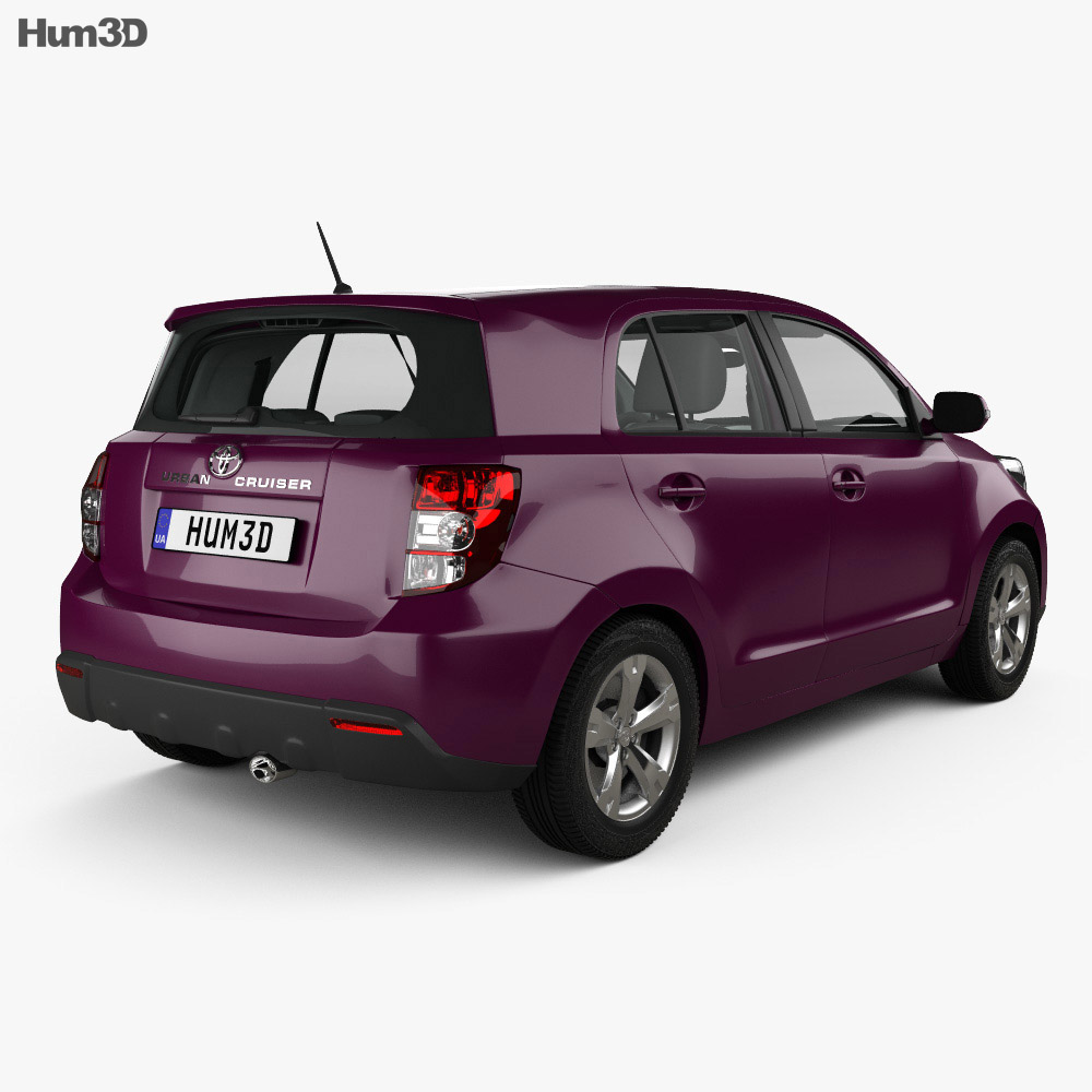 Toyota Urban Cruiser 인테리어 가 있는 2014 3D 모델 - 다운로드 Hatchback on 3DModels.org