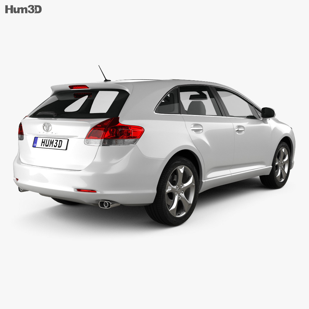 Toyota Venza 2013 3D model - Download Van on 3DModels.org