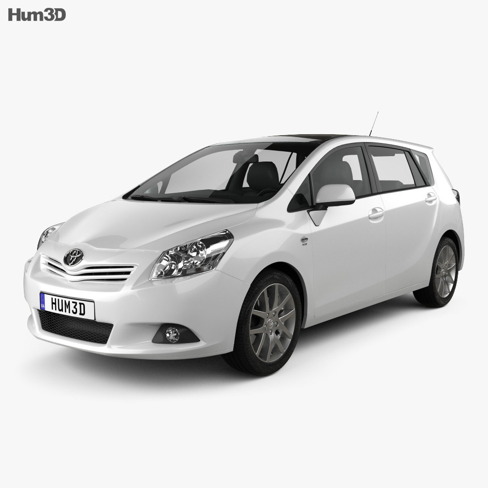 Toyota Verso (E’Z) 2012 3D model - Download Hatchback on 3DModels.org
