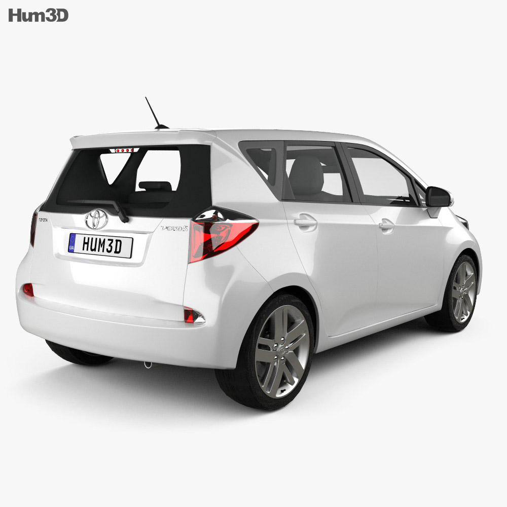 Toyota Ractis (Verso S) 2014 3D model - Download Hatchback on 3DModels.org