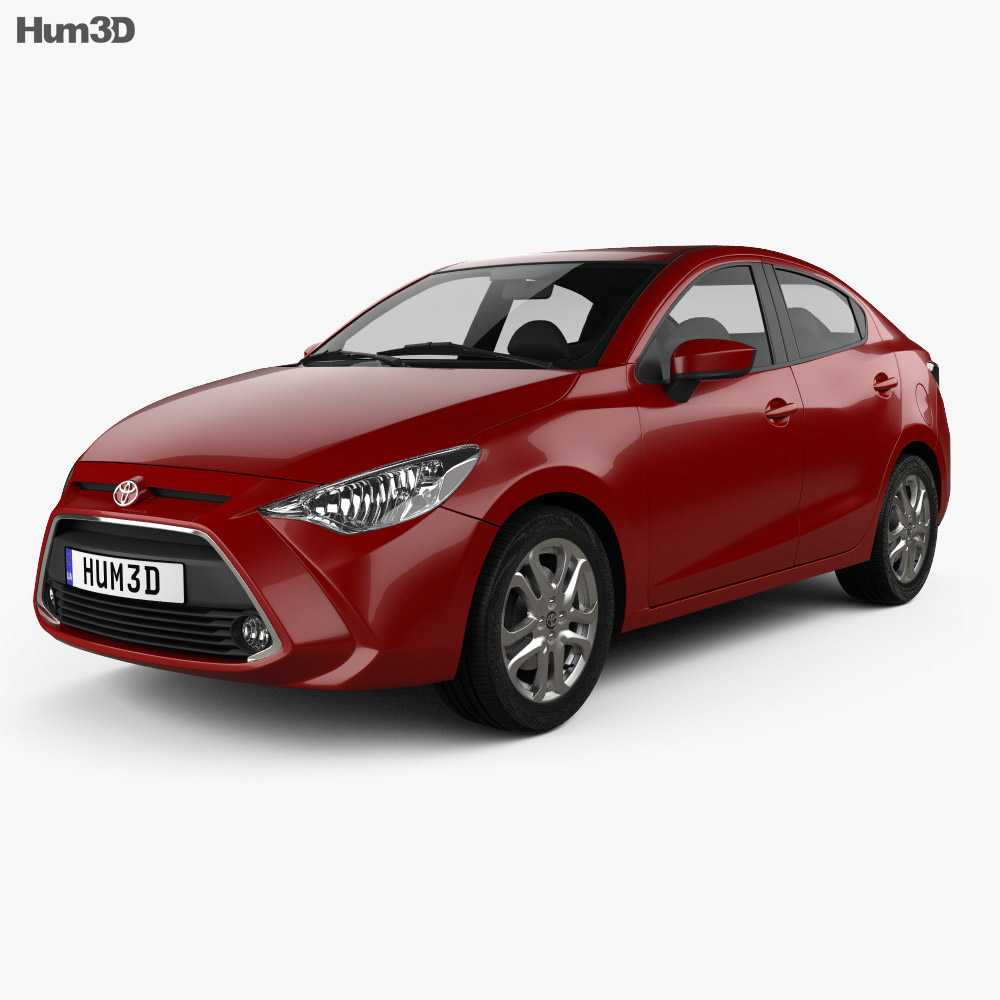 Toyota Yaris (CA) sedan 2018 3D model - Download Sedan on 3DModels.org
