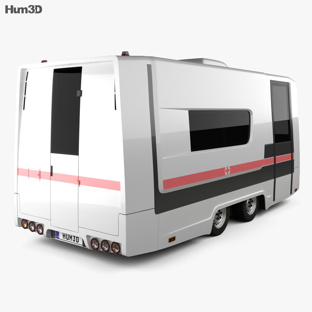 GAZ Gazelle Next Ambulance Trailer 2017 3D model - Download Trailer on ...
