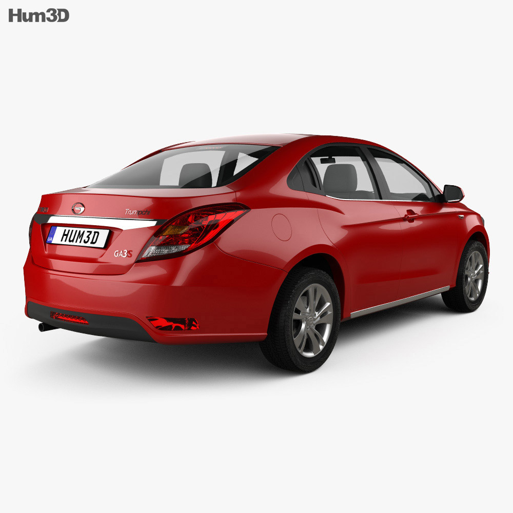 Trumpchi GA3s 2017 3D model - Download Sedan on 3DModels.org