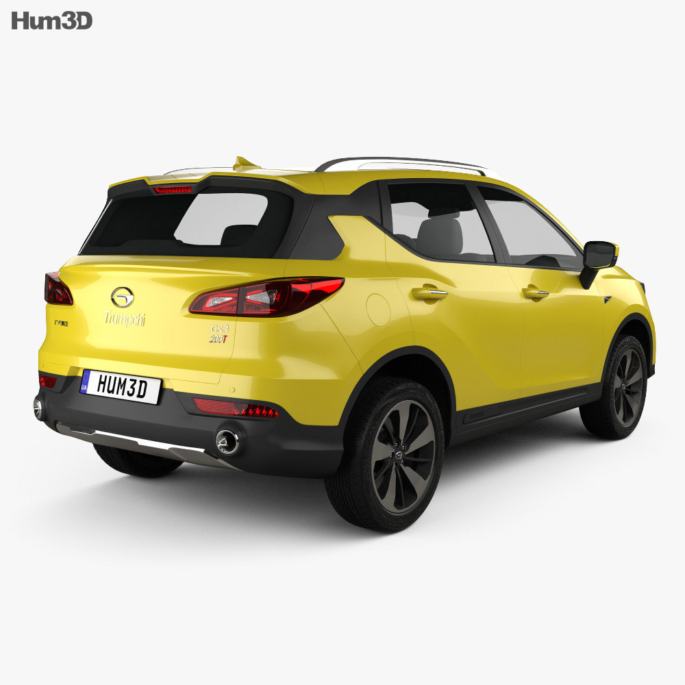 Trumpchi GS3 2018 3D model - Download Crossover SUV on 3DModels.org