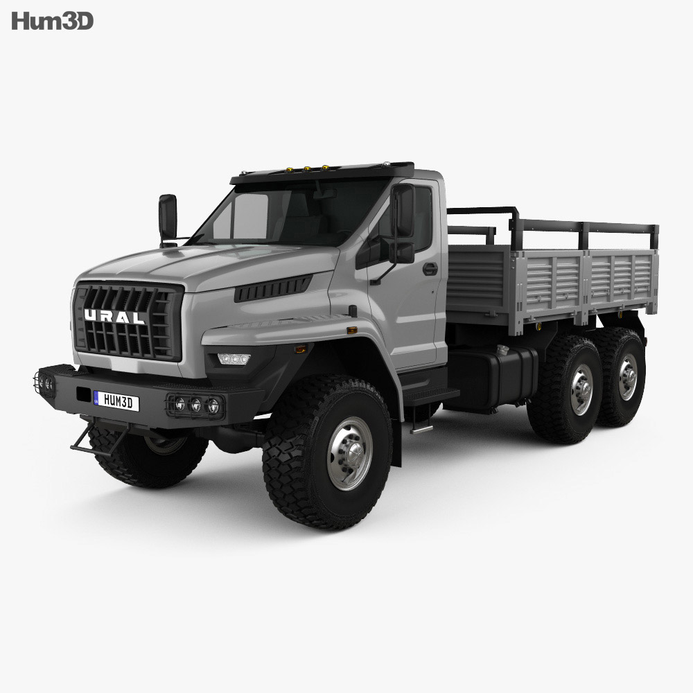 Ural Next Camión de Plataforma 2018 Modelo 3D - Descargar Camión on ...