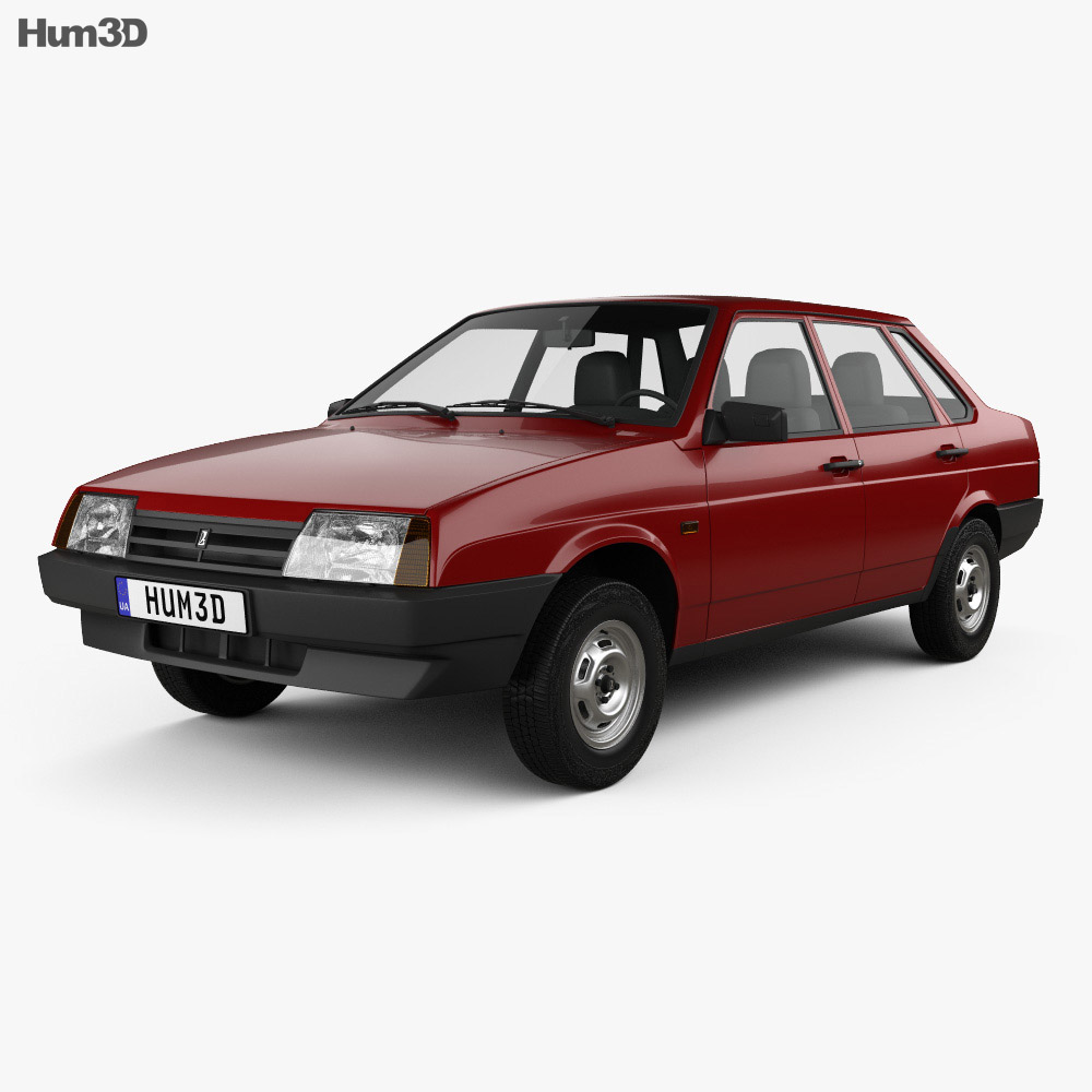 VAZ Lada 21099 2011 3D model - Download Sedan on 3DModels.org