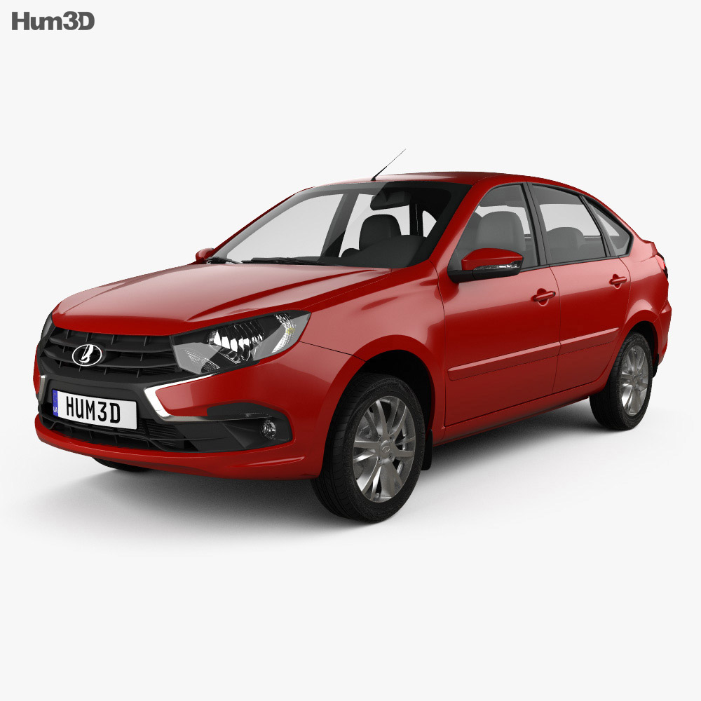 VAZ Lada Granta liftback 2024 3D model - Download Hatchback on 3DModels.org