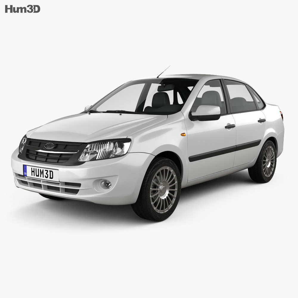 Lada Granta sedan 2015 3D model - Download Sedan on 3DModels.org