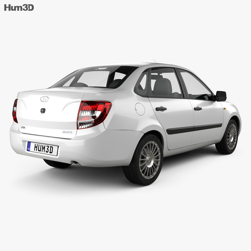 Lada Granta sedan 2015 3D model - Download Sedan on 3DModels.org