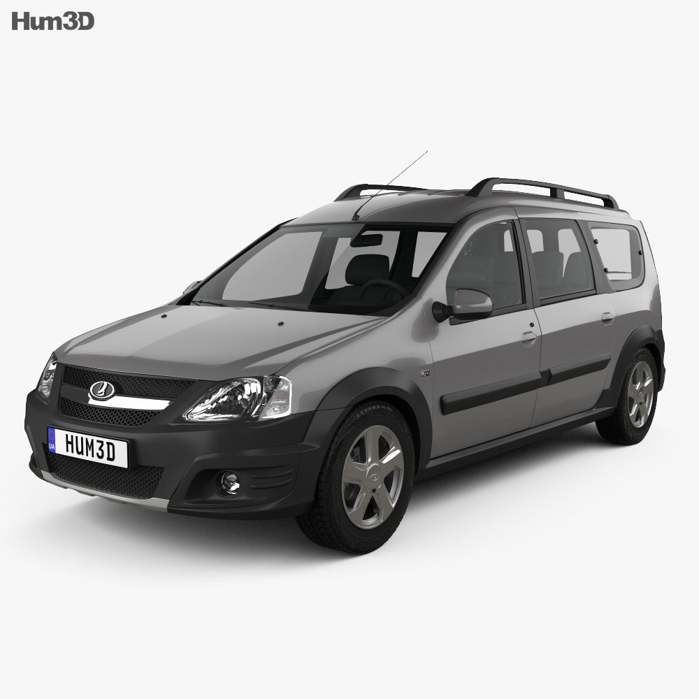 Lada Largus 2017 3D model - Download Wagon car on 3DModels.org