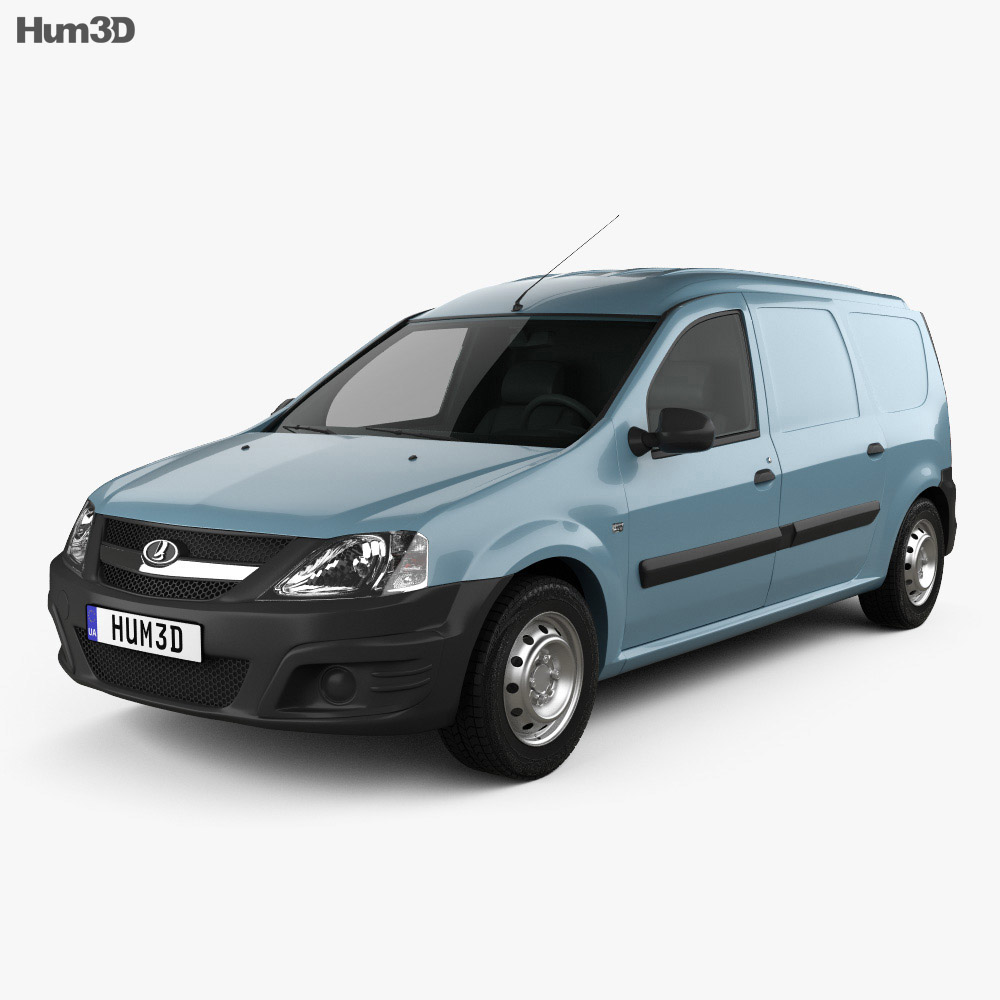 Lada Largus Van 2015 3D model - Download Wagon car on 3DModels.org