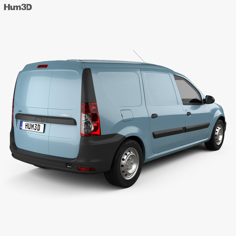 Lada Largus Van 2015 3D model - Download Wagon car on 3DModels.org