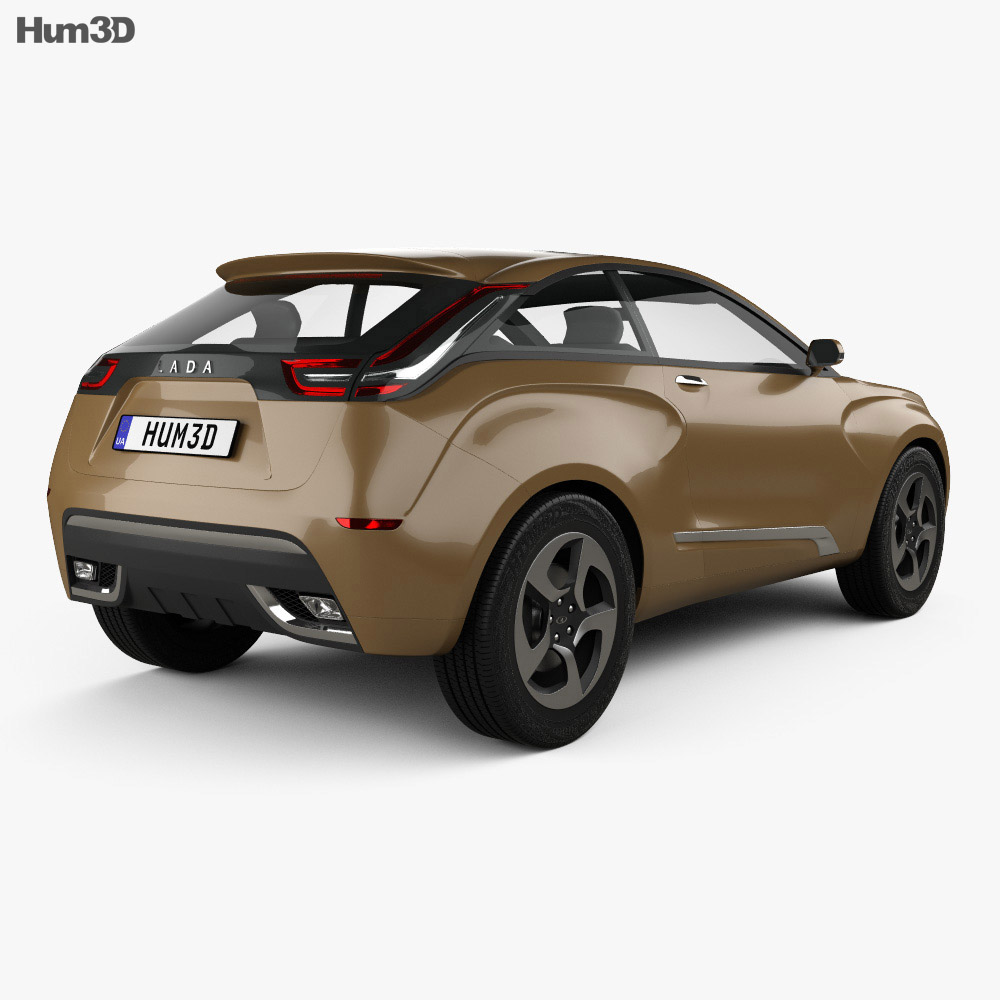 Lada XRAY 2015 Concept 3D model - Download Crossover SUV on 3DModels.org