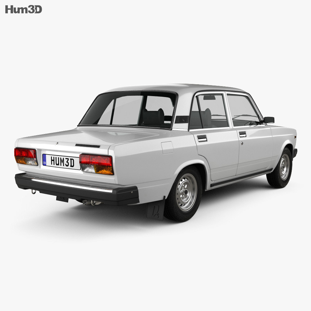 VAZ Lada 2107 2014 3D model - Download Sedan on 3DModels.org