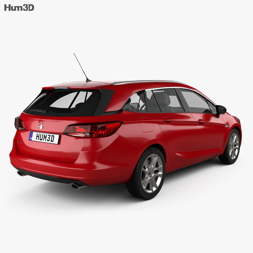 Vauxhall Astra (K) Sports Tourer Design 2019 3D model - Download Wagon ...