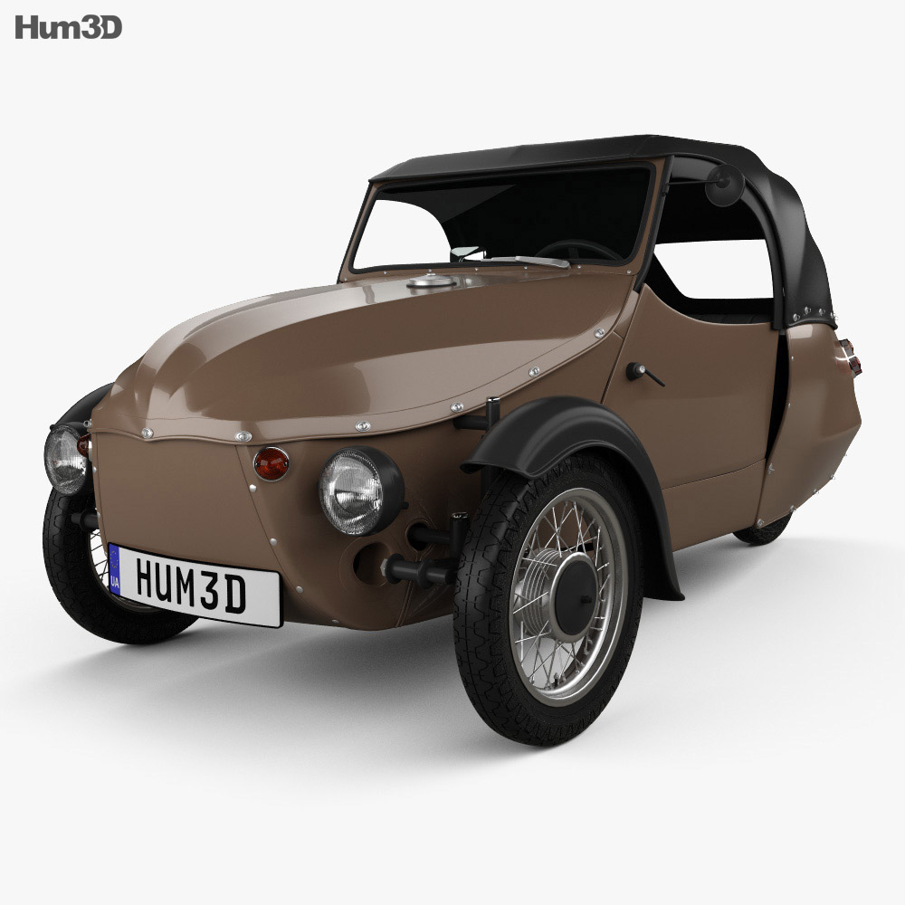 Velorex 16/250 1958 Modelo 3D - Descargar Sports car on 3DModels.org