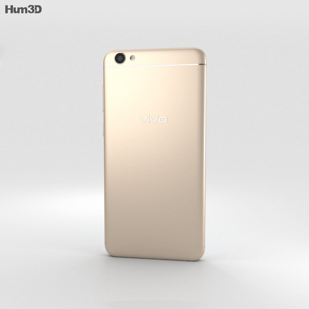Vivo V5 Gold 3D model - Download Phones on 3DModels.org