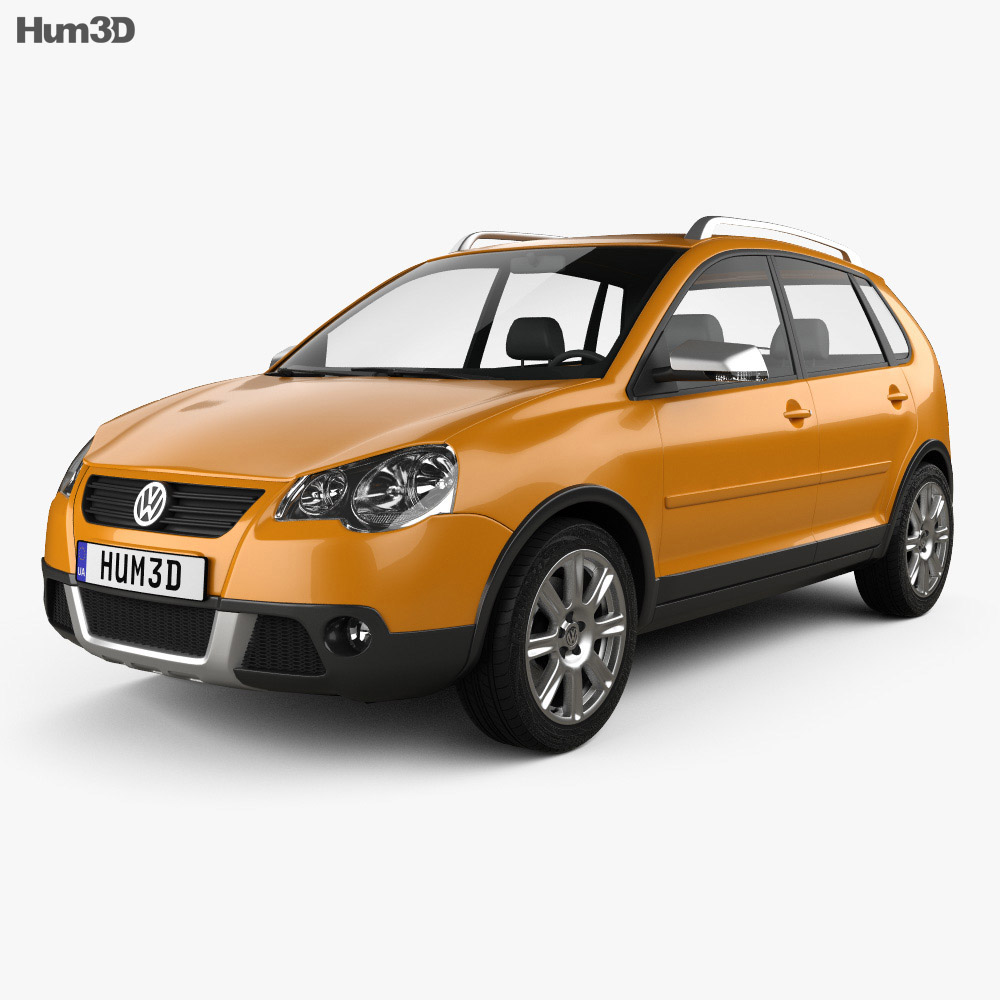 Volkswagen Cross Polo 2009 3D model - Download Crossover SUV on ...
