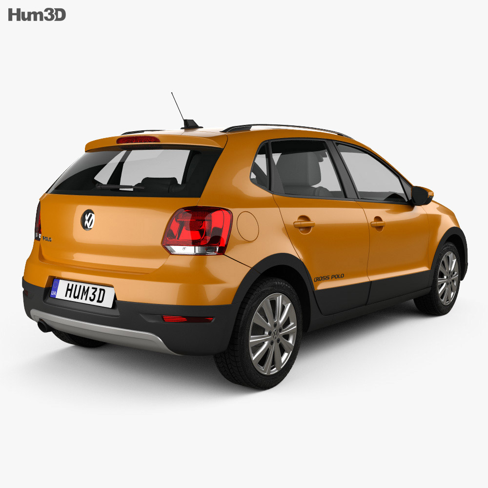 Volkswagen Cross Polo 2014 3D model - Download Crossover SUV on ...