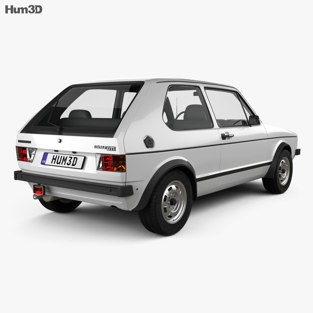 Volkswagen Golf GTI 1975 3D model - Download Hatchback on 3DModels.org