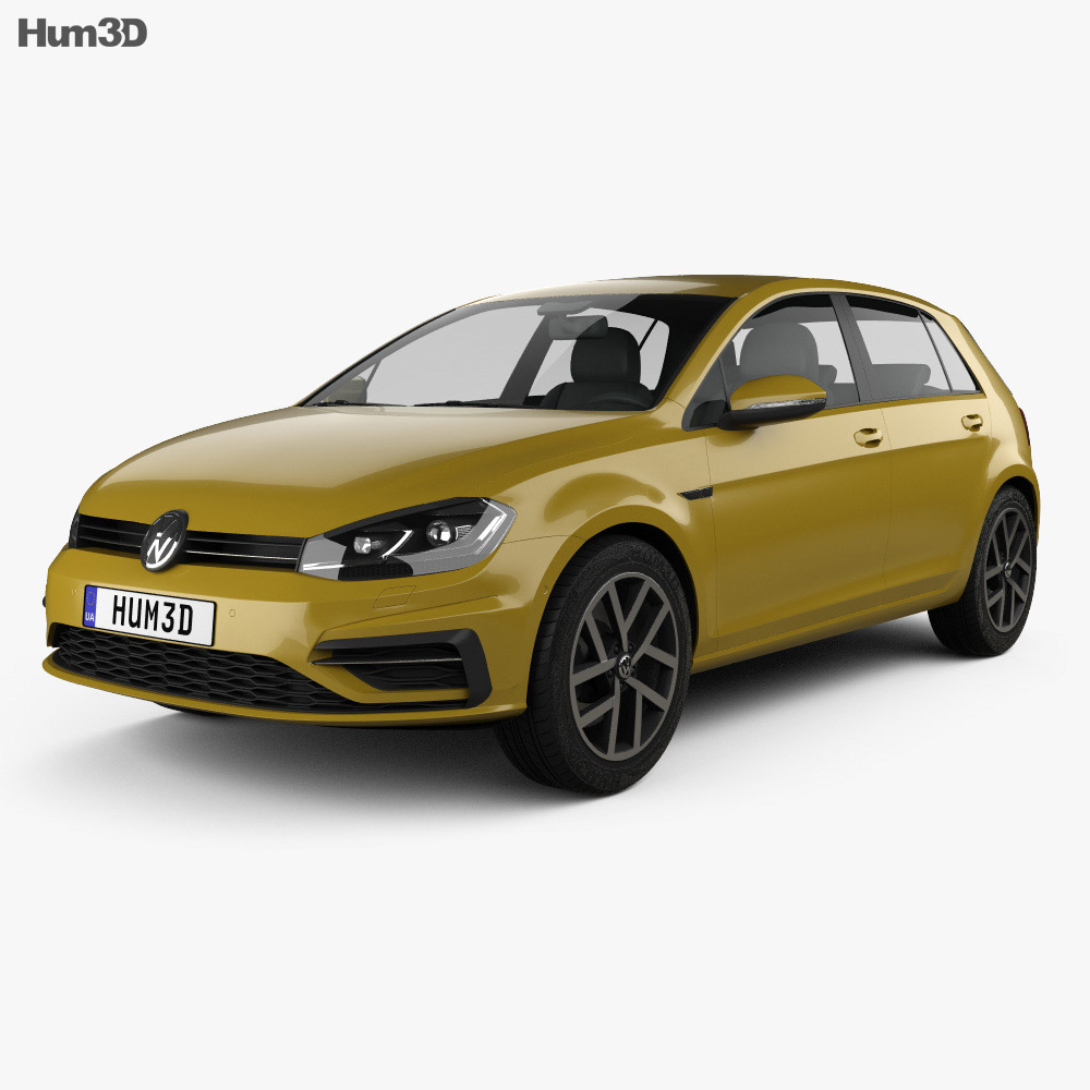 Volkswagen Golf R-Line 2018 Modelo 3D - Baixar Hatchback no 3DModels.org