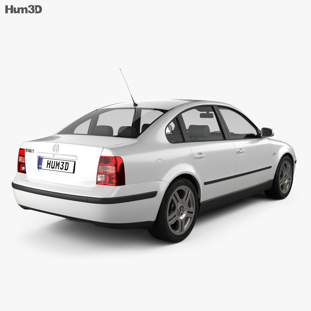 Volkswagen Passat B5 sedan 2005 3D model - Download Sedan on 3DModels.org