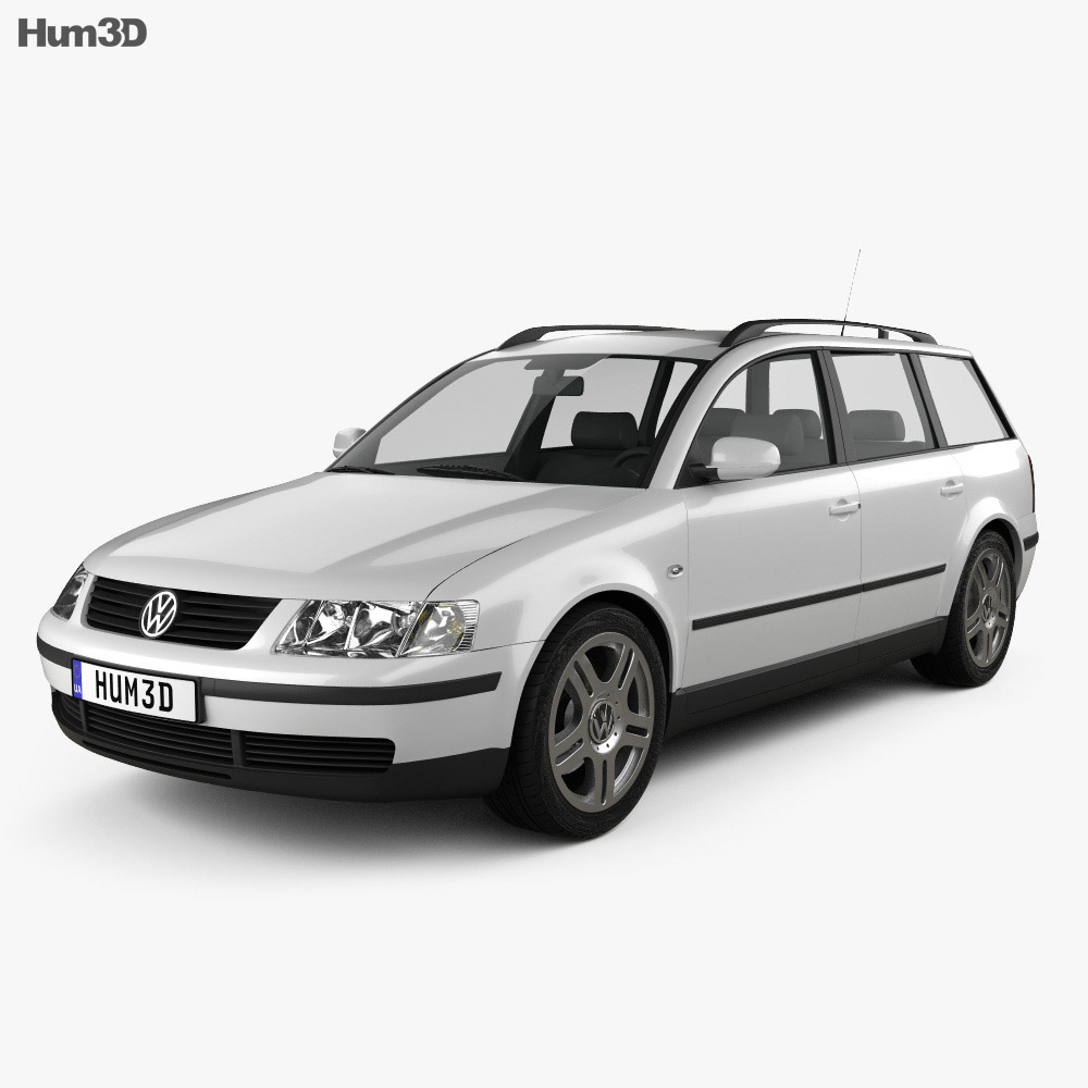 Volkswagen Passat (B5) variant 2005 3D model - Download Wagon car on ...