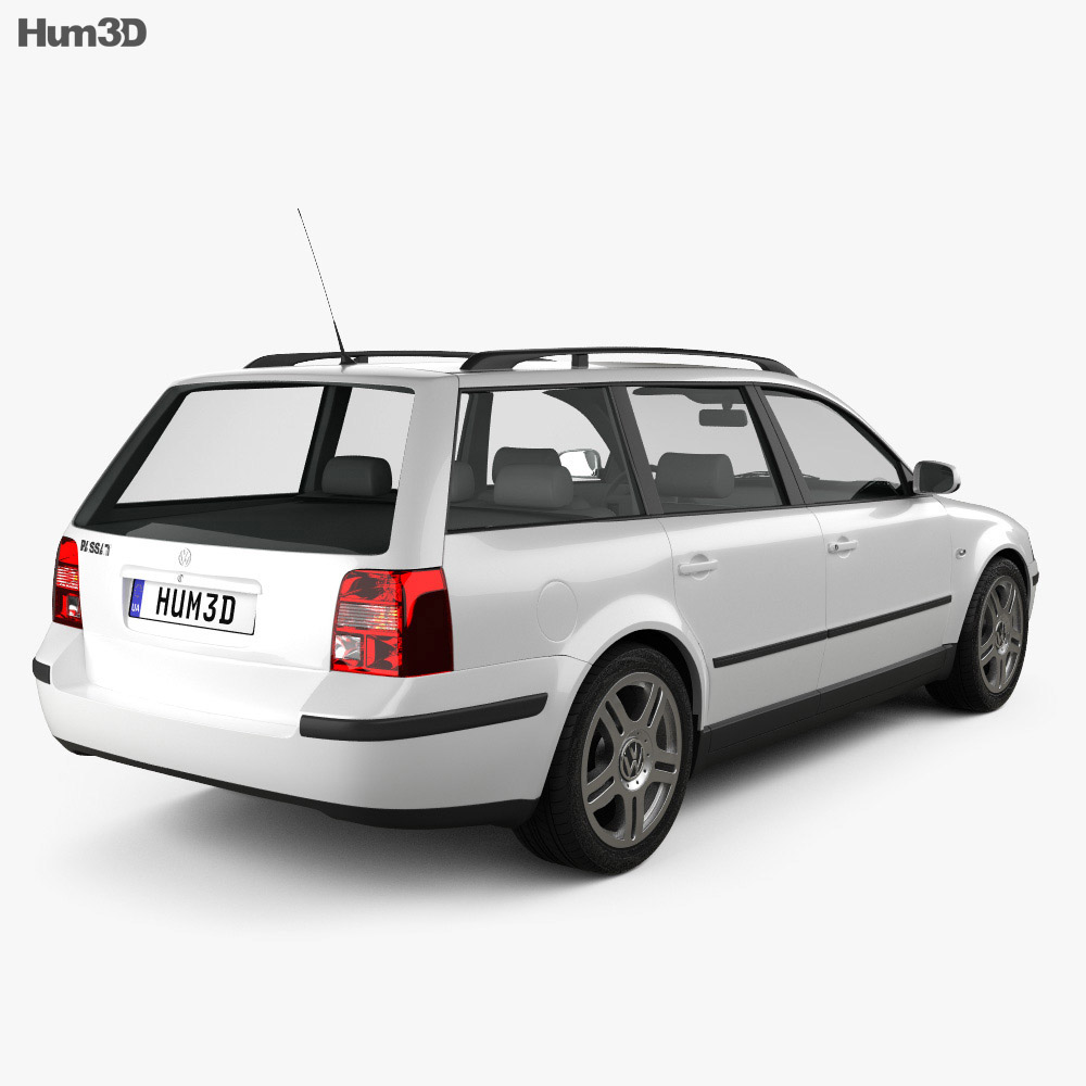 Volkswagen Passat (B5) variant 2005 3D model - Download Wagon car on ...