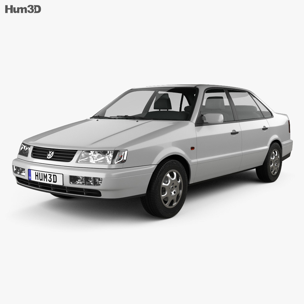 Volkswagen Passat (B4) sedan 1997 3D model - Download Sedan on 3DModels.org