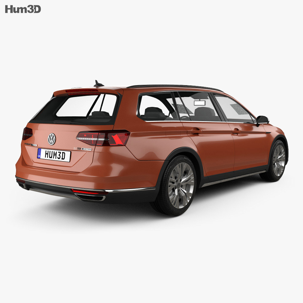 Volkswagen Passat (B8) Alltrack 2019 3D model - Download Wagon car on ...