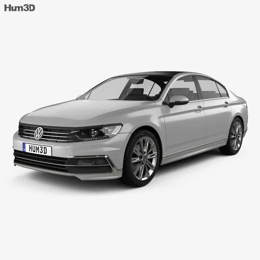 Volkswagen Passat R-line (B8) sedan 2018 3D model - Download Sedan on ...