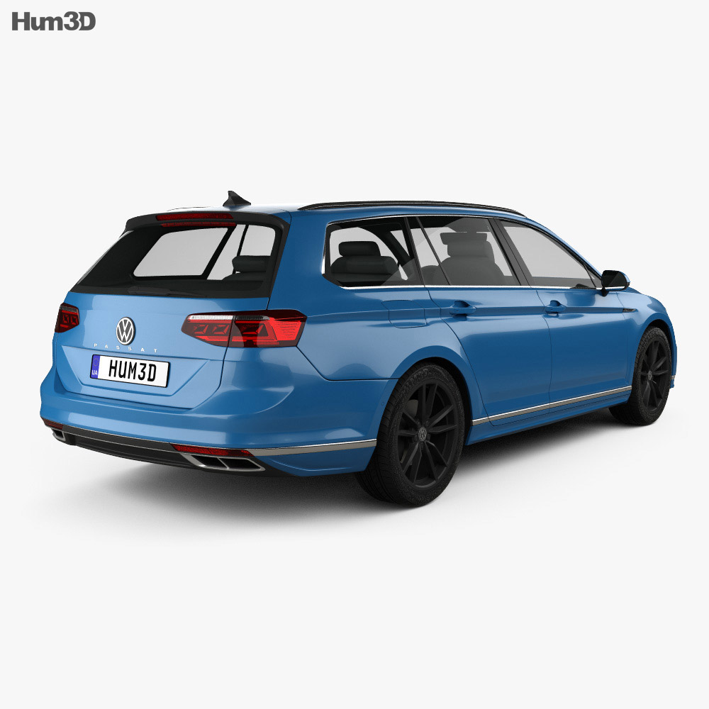 Volkswagen Passat variant R-line 2022 3D model - Download Wagon car on ...