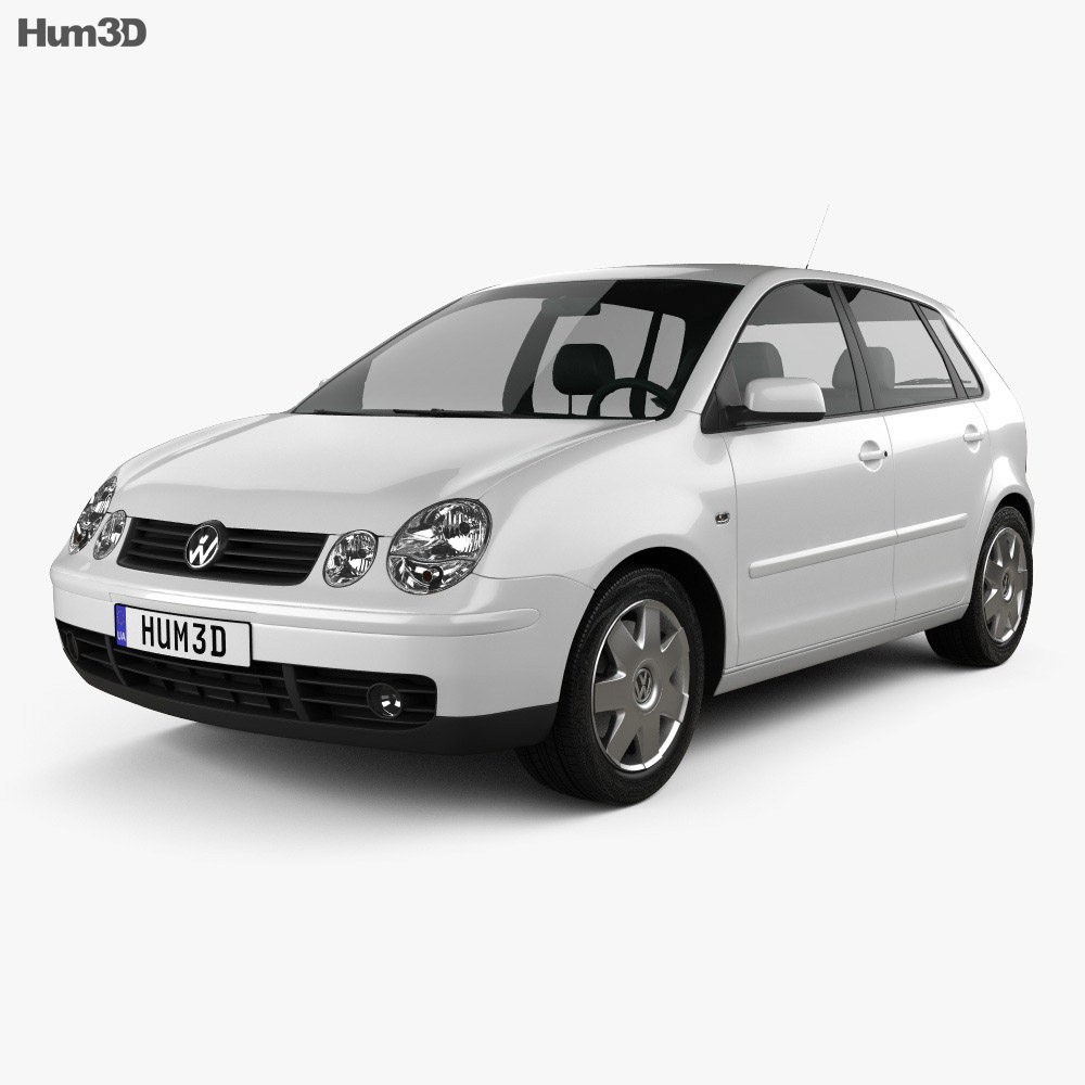 Volkswagen Polo Mk4 5-door 2009 3D model - Download Hatchback on ...