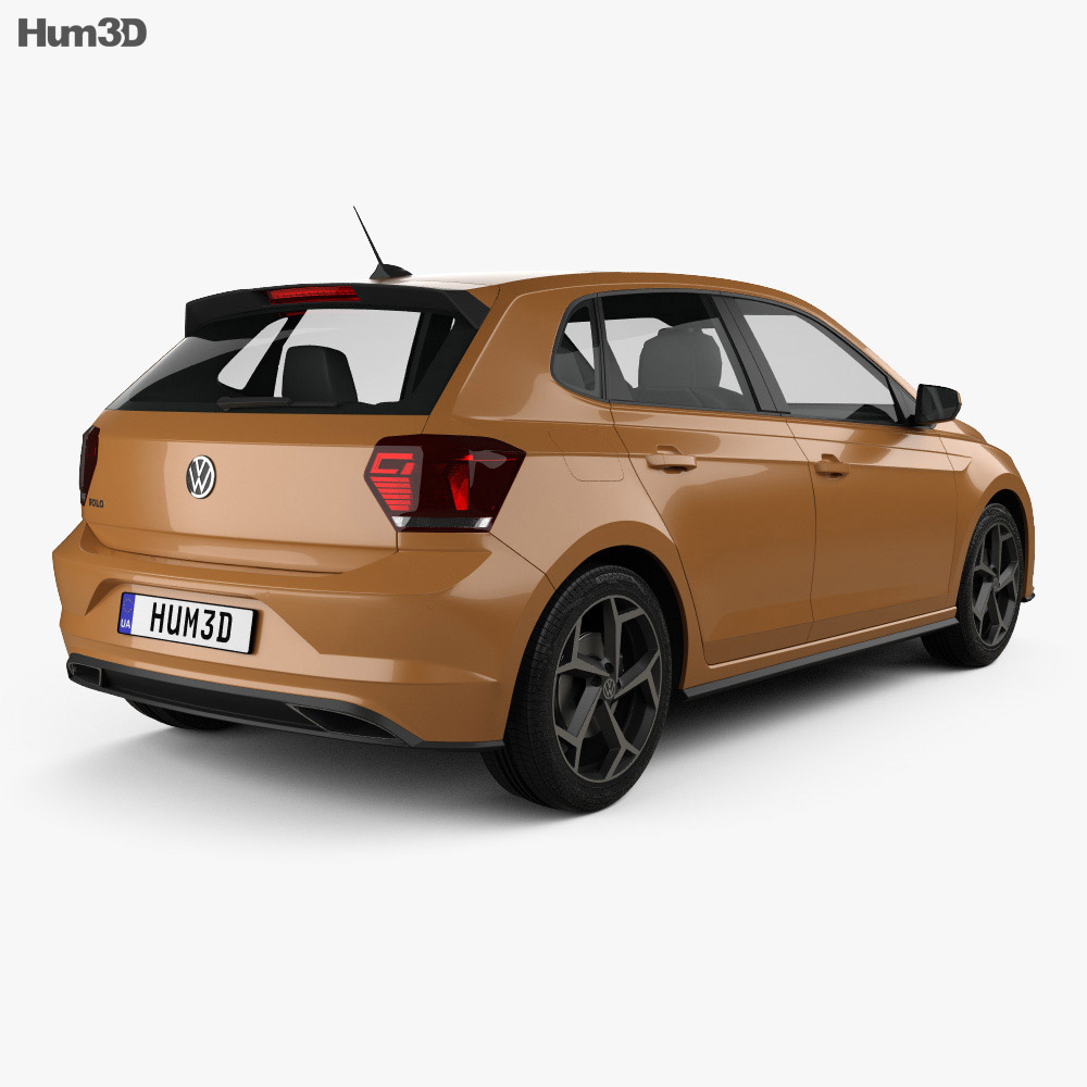 Volkswagen Polo R-Line 5-door 2020 3D model - Download Hatchback on ...