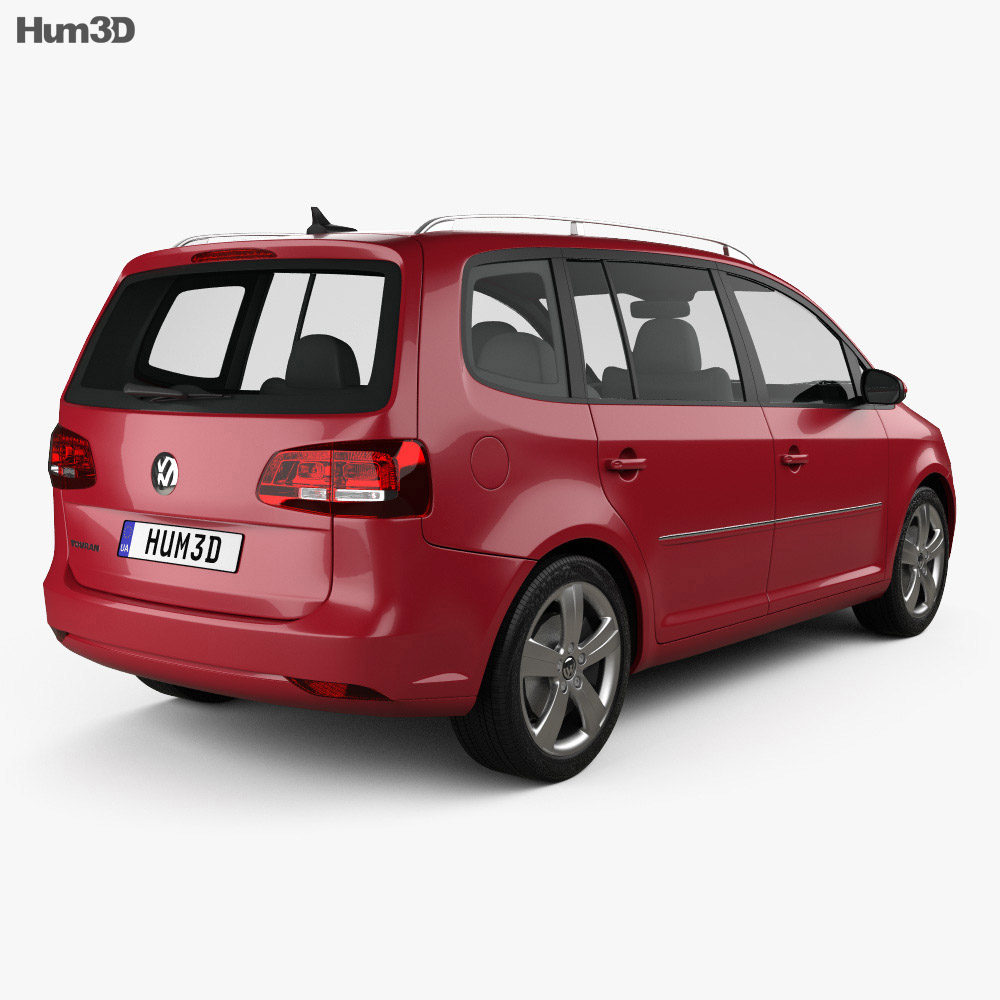 Volkswagen Touran 2014 3D model - Download Van on 3DModels.org