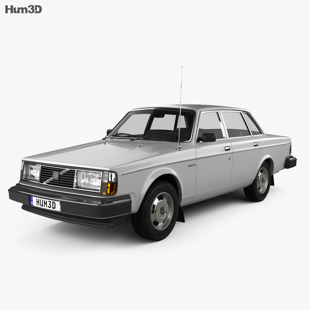 Volvo 244 1993 3D model - Download Sedan on 3DModels.org