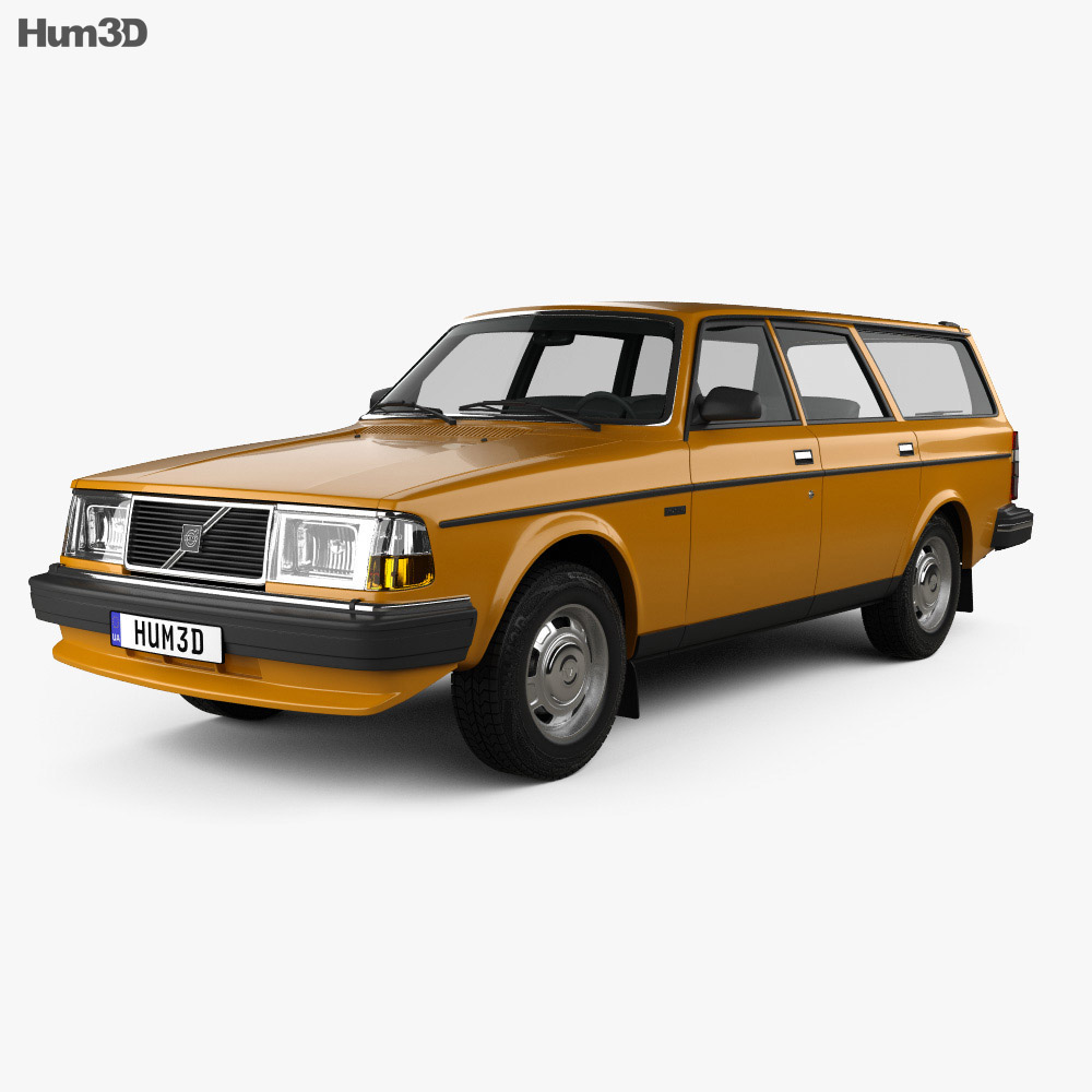 Volvo 245 wagon 1993 3D model - Download Wagon car on 3DModels.org