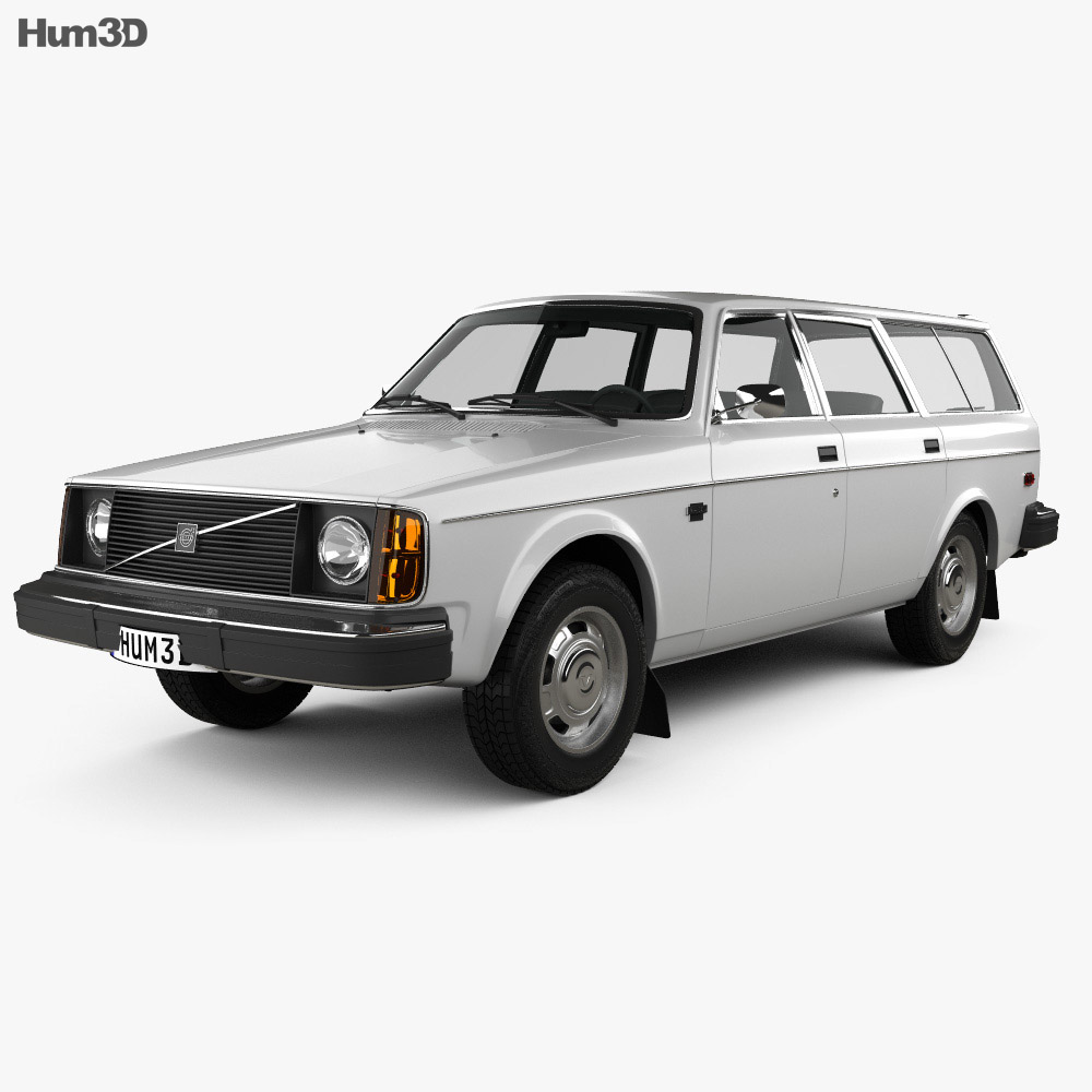 Volvo 245 wagon 1993 3D model - Download Wagon car on 3DModels.org