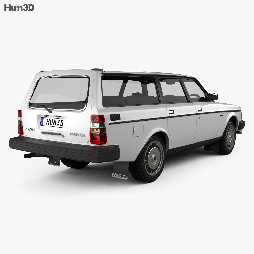 Volvo 245 1984 3D model - Download Wagon car on 3DModels.org