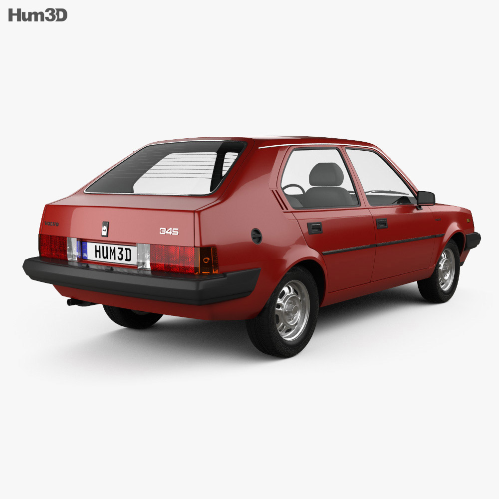 Volvo 345 5门 1991 3D模型 - 下载 Hatchback on 3DModels.org