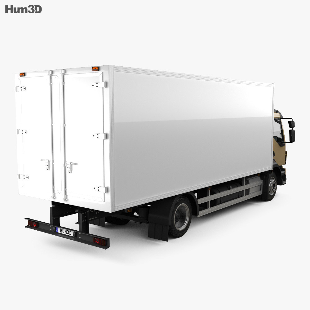 Volvo FL Box Truck with HQ interior 2016 3D model - Download Truck on ...