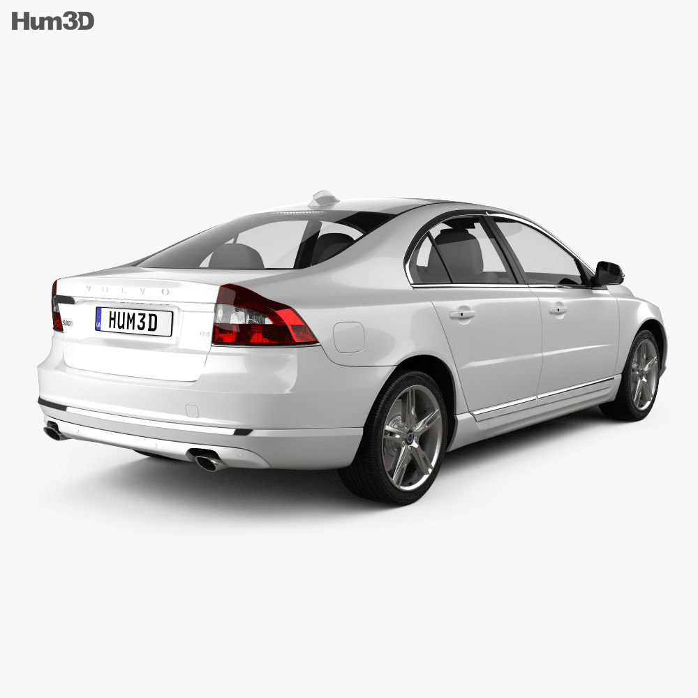 Volvo S80 D4 2016 3Dモデル - ダウンロード Sedan on 3DModels.org